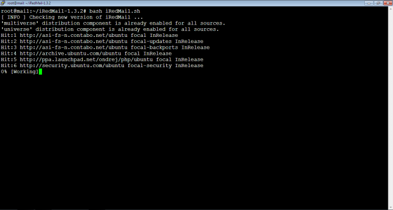 Download and Install iRedMail on Ubuntu 20.04 LTS