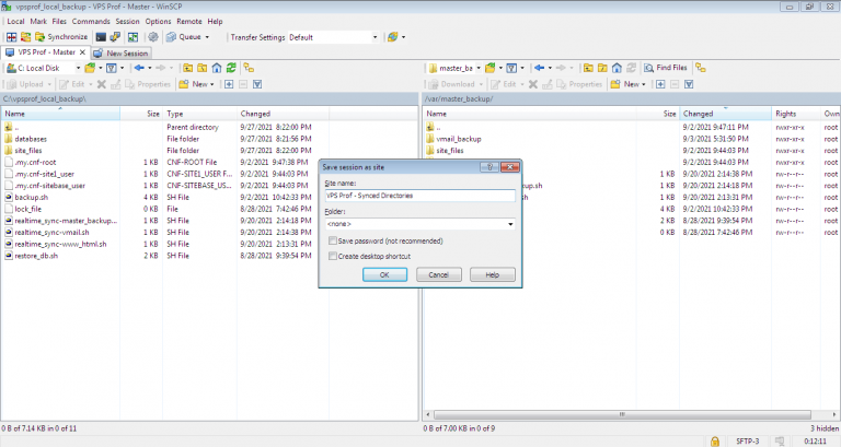 Sync Local Computer with Ubuntu via WinSCP - Keep a Backup on PC